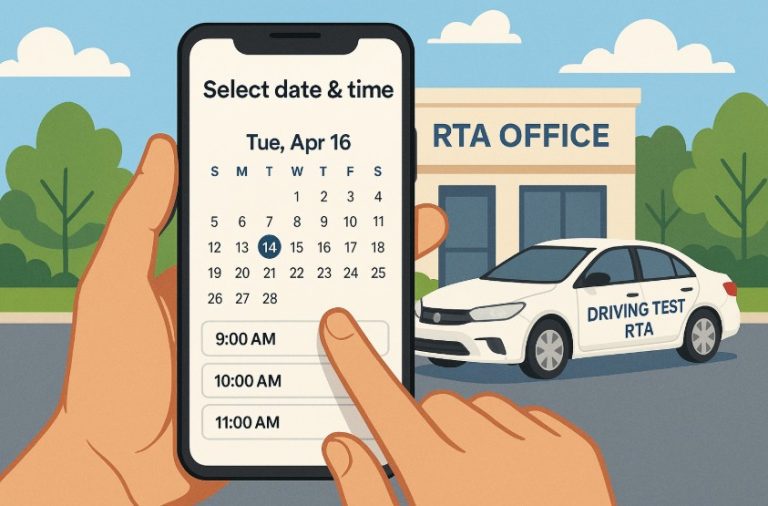 RTA Road Test Booking Online for UAE Residents - UAE Business Blog